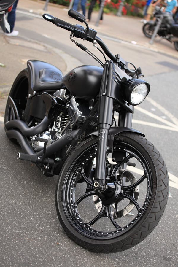 Black Bike editorial stock image. Image of davidson, germany - 26131564