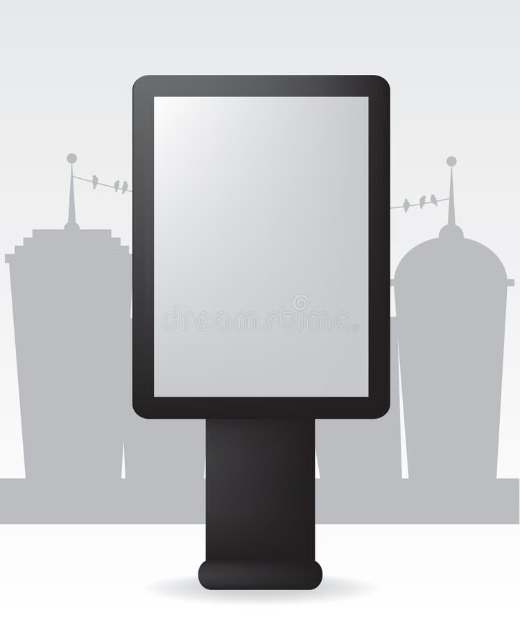 Blank Advertising Billboard Stock Vector - Illustration of placard ...