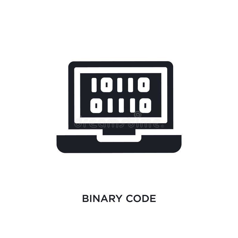 Binary Code Icon Vector Isolated On White Background, Logo Concept Of ... Binary Code Icon Vector Isolated On White Background, Logo Concept Of ...