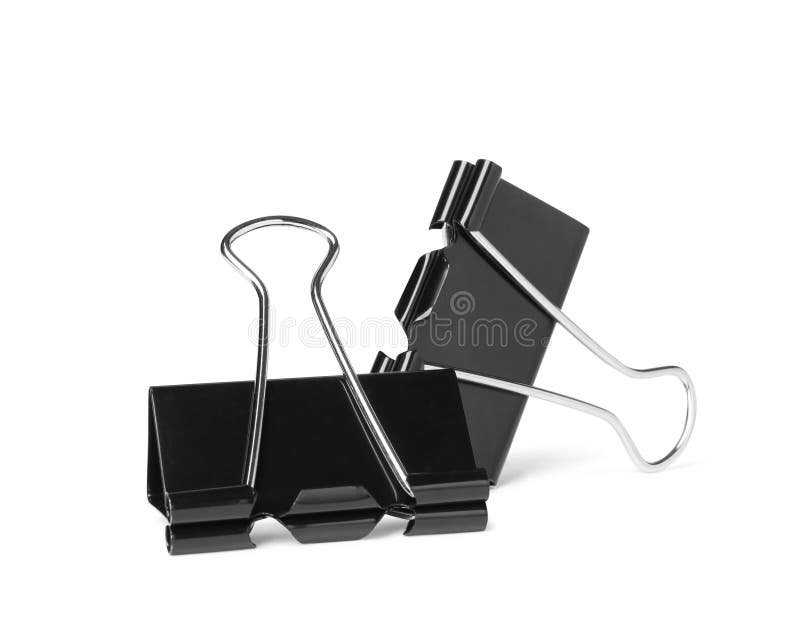 A black binder clip stock photo. Image of stationary - 20229774