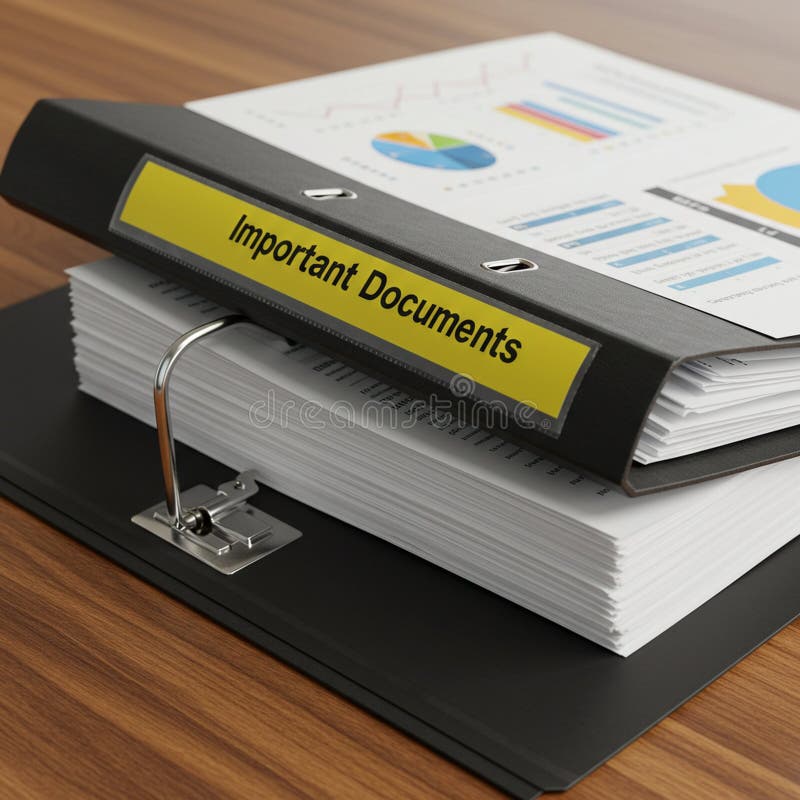 A Large Stack of Old Archival Documents. Neural Network AI Generated ...