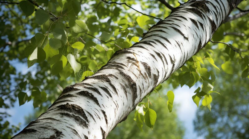 Black Birch Tree Background Stock Illustration - Illustration of outdoors, beauty: 339948062