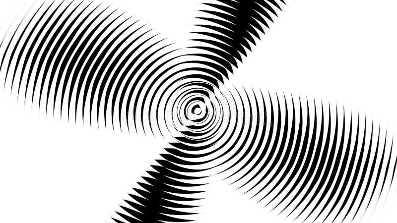 Black and White Looping Video. Background. Optical Illusion. Hypnotic ...