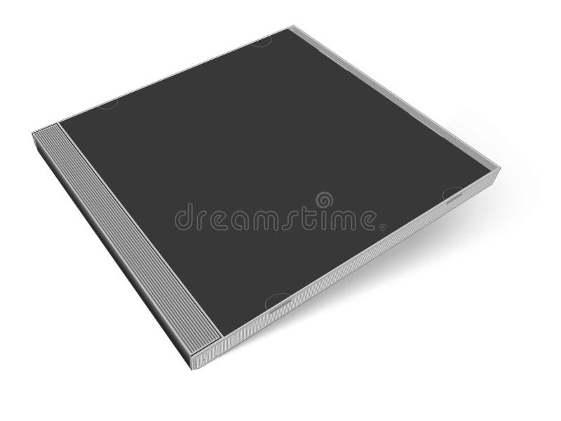 Black blank cd case stock illustration. Illustration of blank - 84251835