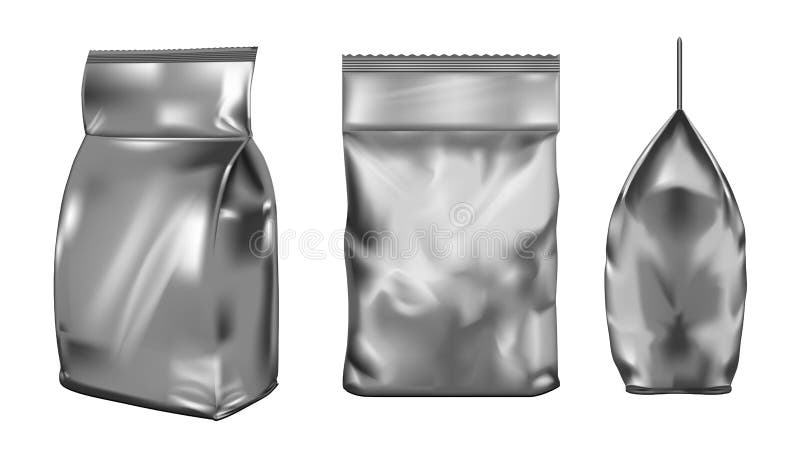 Black Blank Plastic or Paper Washing Powder Packaging Stock Vector ...