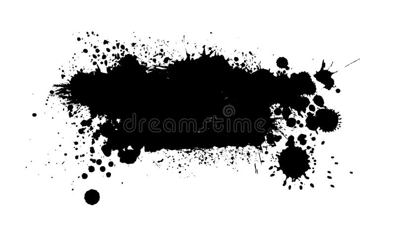 Black Blob Object on White Background. Vector Illustration Stock Vector ...