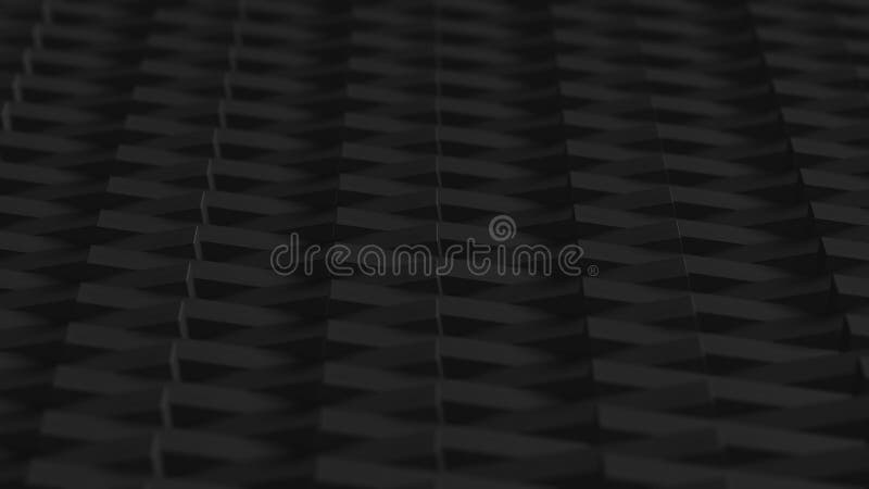 Black Blocks. Abstract Illustration. 3d Render. Stock Illustration ...