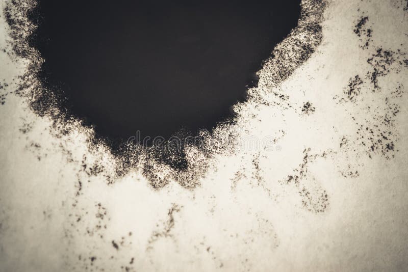 Black Blot on a White Background Filter Stock Photo - Image of curve ...