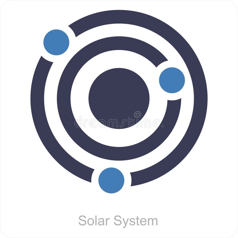 Solar System stock vector. Illustration of vector, icon - 340068645