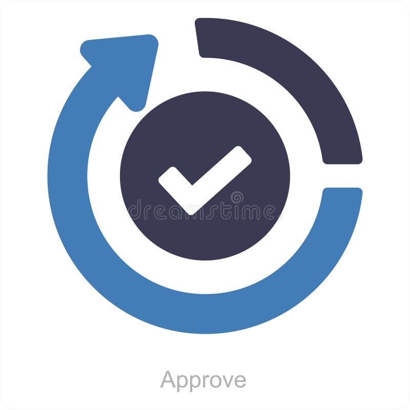 Approve stock vector. Illustration of approve, verify - 340075208