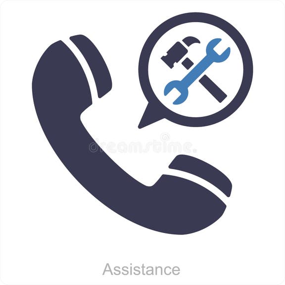 Assistance stock illustration. Illustration of icon - 340077251