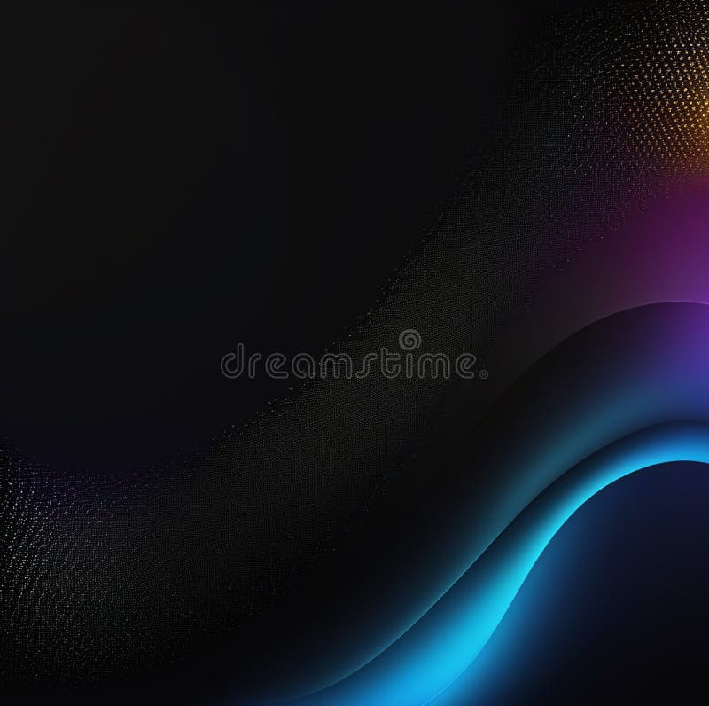Black Blue Gradient Background with Curves Has a Bokeh Effect Stock ...