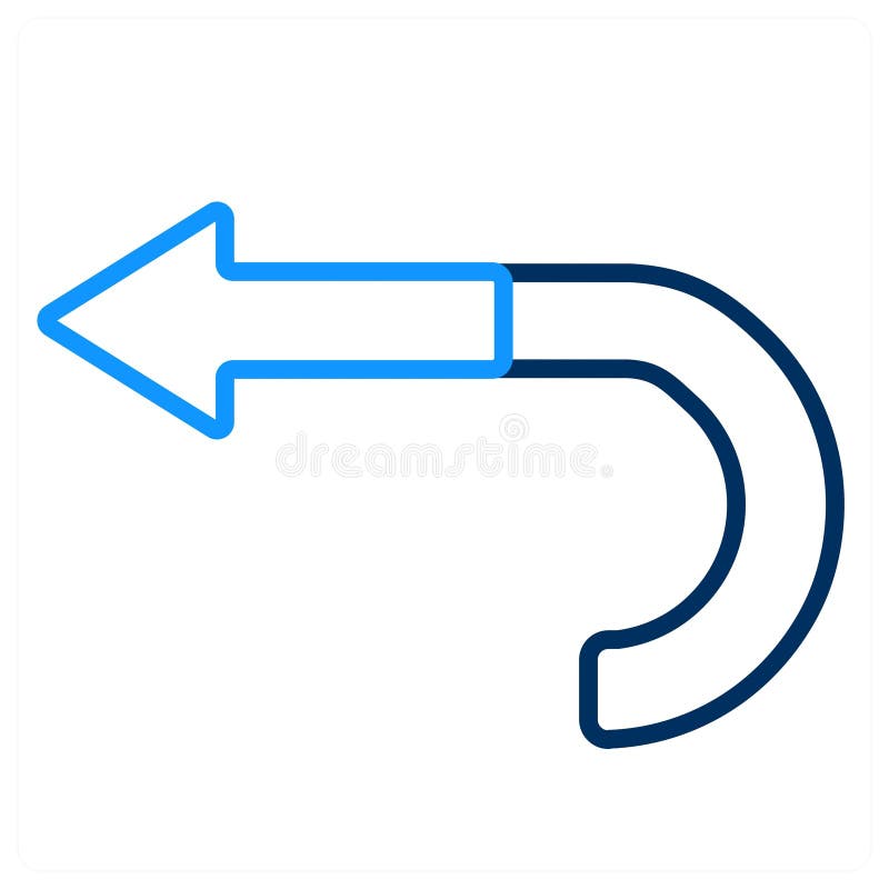 Arrow and Path Icon Concept Stock Illustration - Illustration of design ...