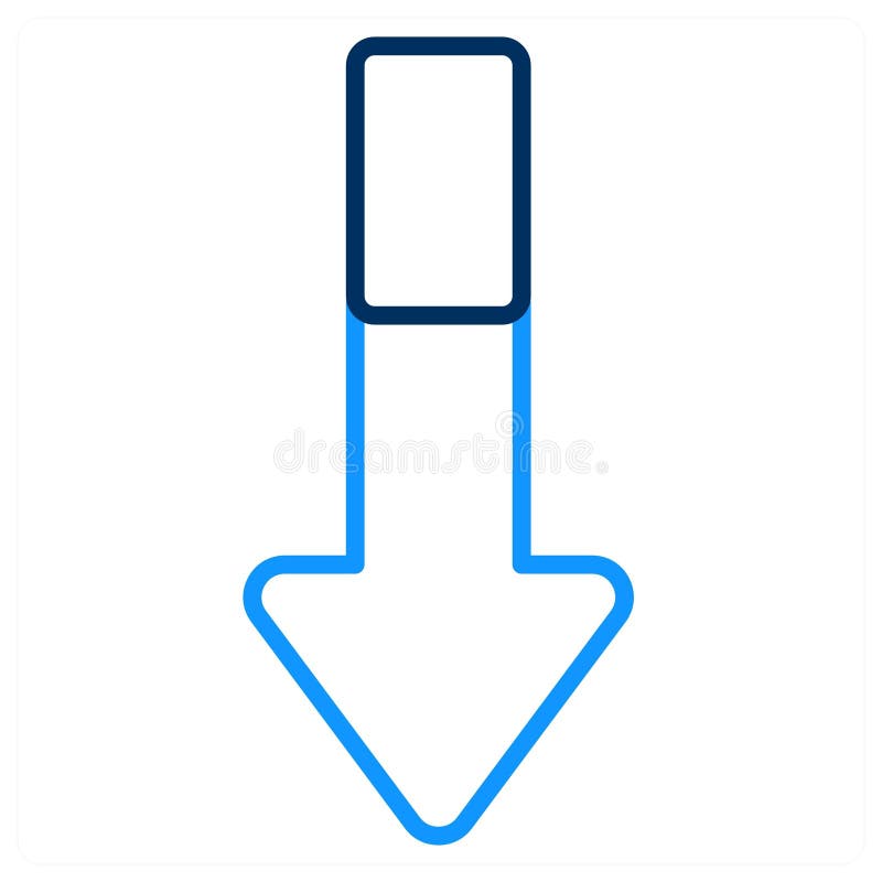 Arrow and Path Icon Concept Stock Illustration - Illustration of icon ...