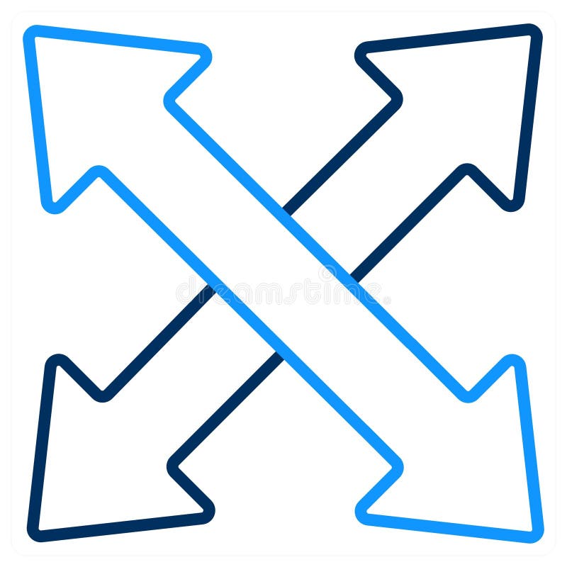 Arrow and Path Icon Concept Stock Illustration - Illustration of arrow ...