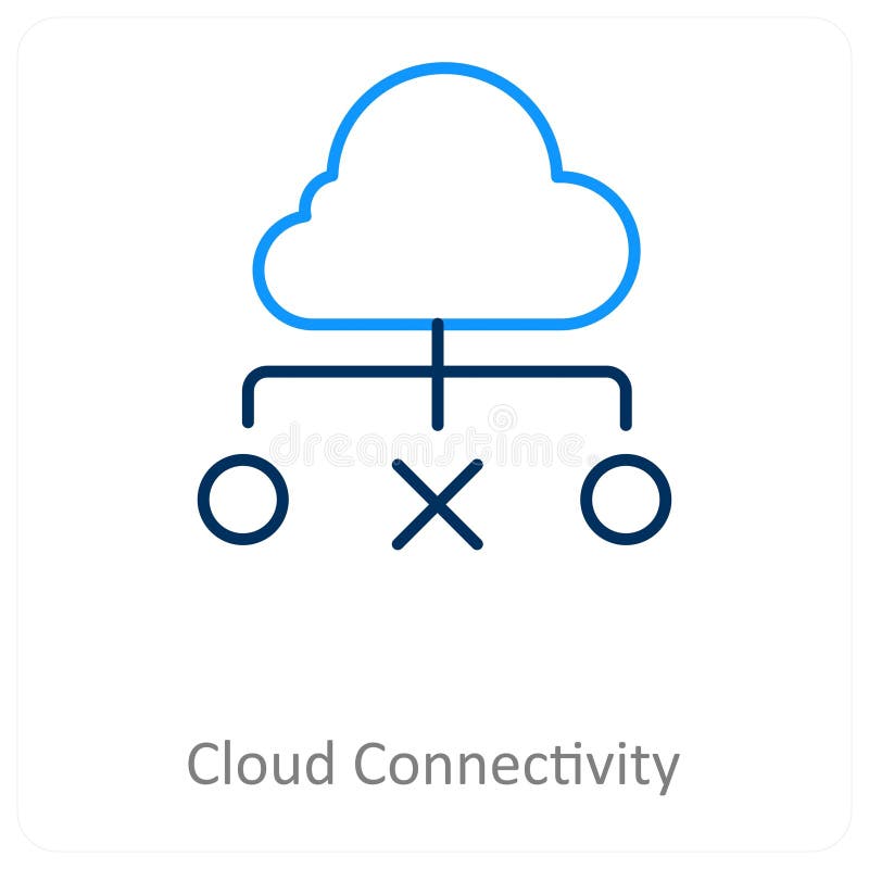 Cloud Connectivity and Big Data Icon Concept Stock Illustration ...