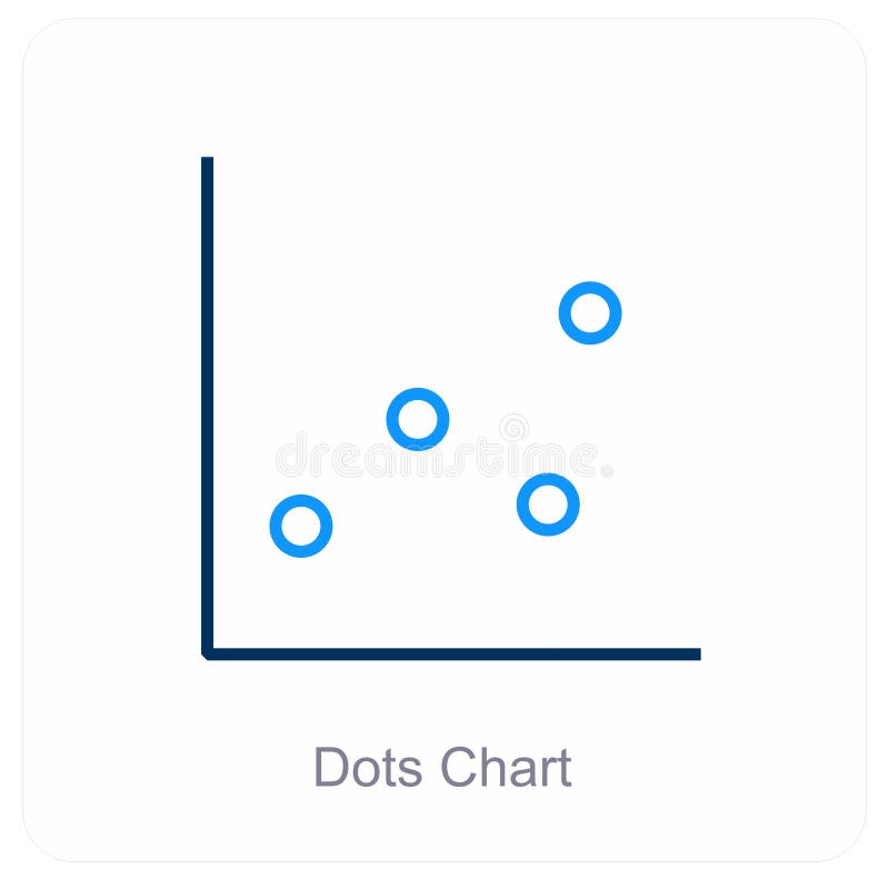 Dots Chart and Diagram Icon Concept Stock Illustration - Illustration of graph, plot: 341246144