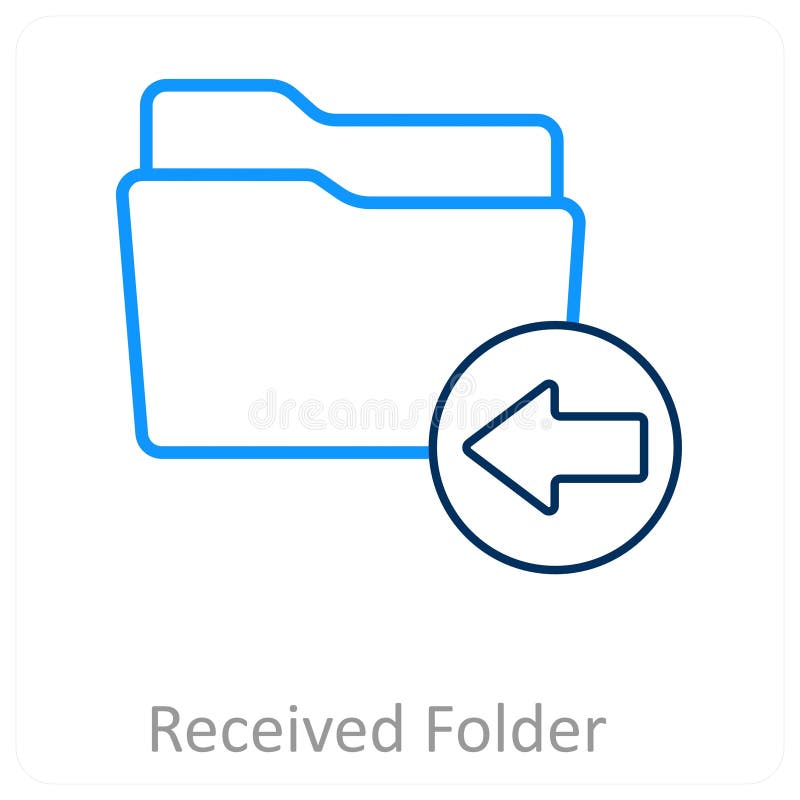 Received Folder stock vector. Illustration of receive - 341835247