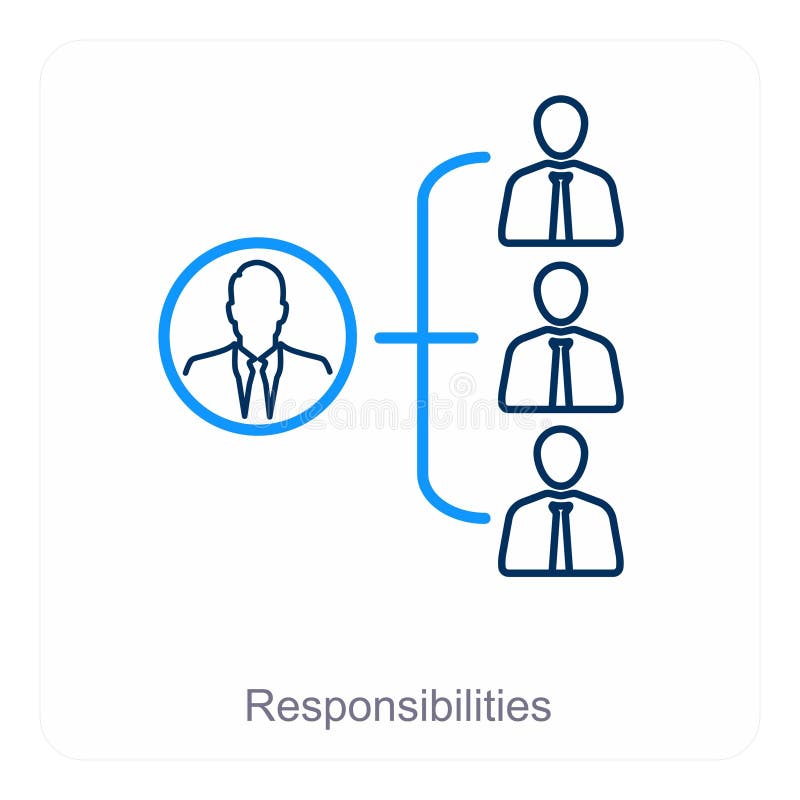 Responsibilities stock illustration. Illustration of black - 341526962