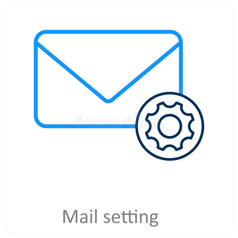 Mail Setting stock illustration. Illustration of options - 341835476