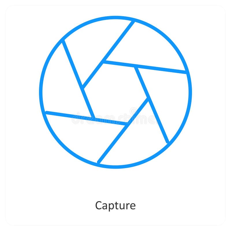 Capture and Click Icon Concept Stock Vector - Illustration of black ...