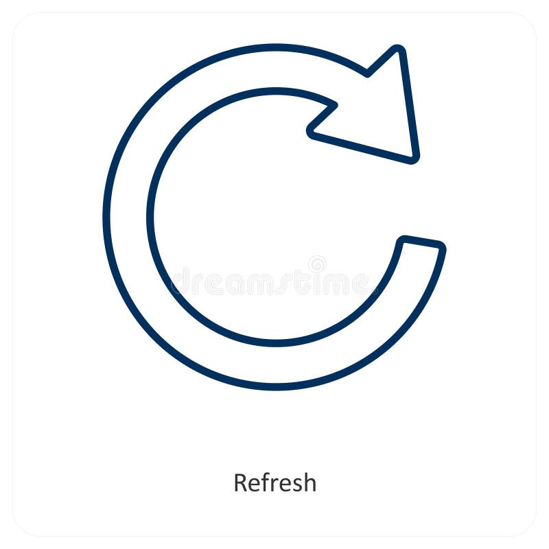 Refresh and Update Icon Concept Stock Illustration - Illustration of ...
