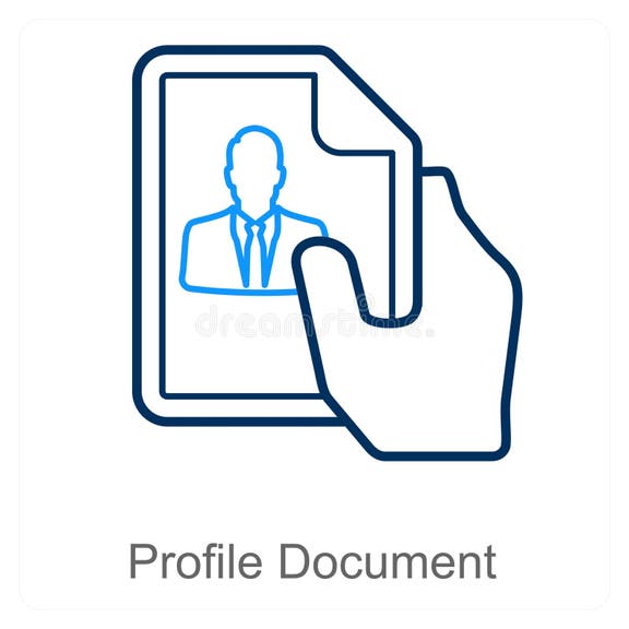 Profile Document and Identification Icon Concept Stock Vector ...
