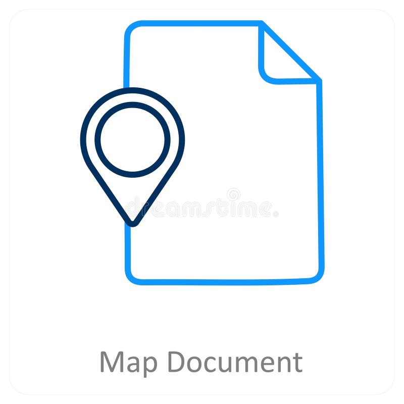 Map Document stock image. Image of design, file, document - 341562991