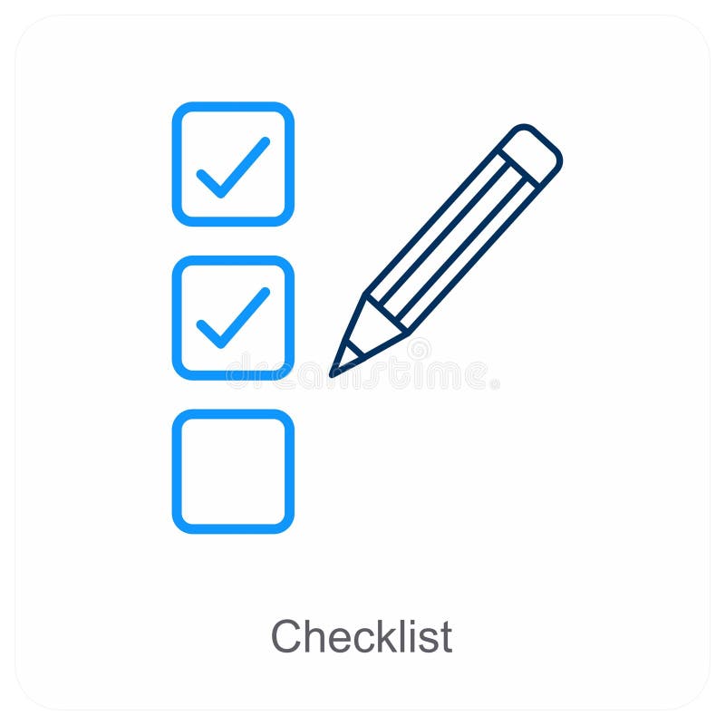 Checklist stock illustration. Illustration of vector - 341696012