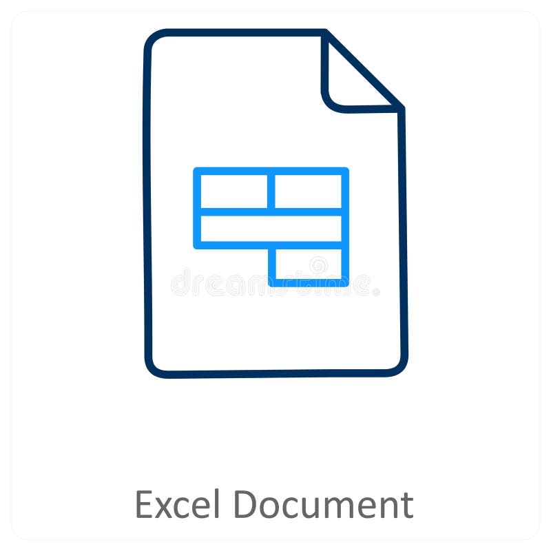 Excel Document stock vector. Illustration of design - 341703706