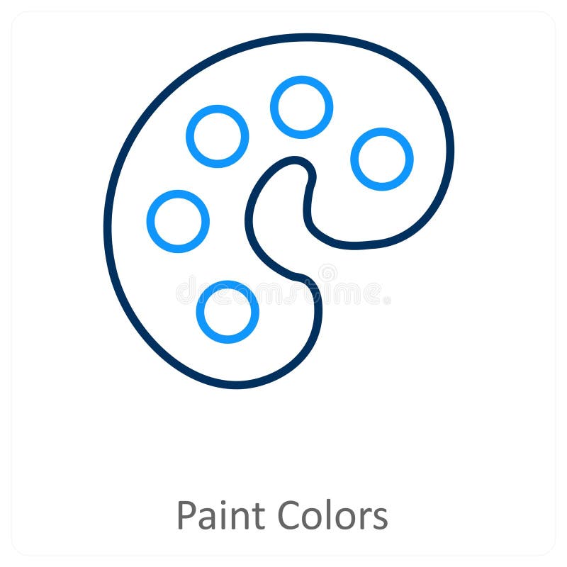 Paint Colors stock vector. Illustration of icon, concept - 341703867