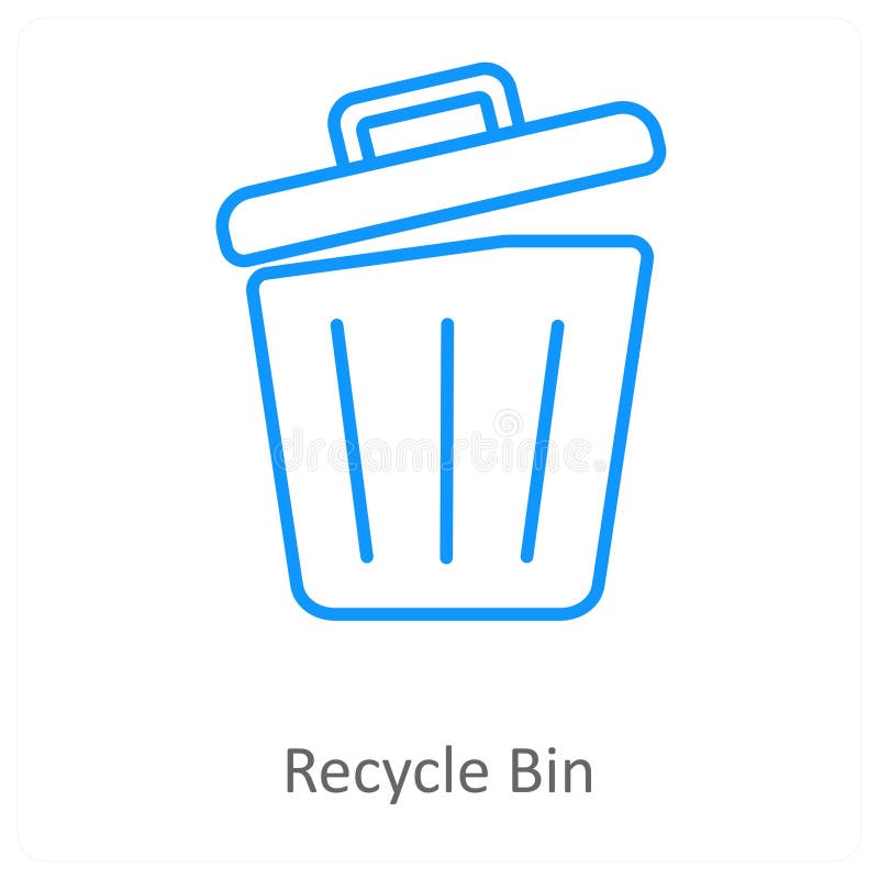Recycle Bin stock vector. Illustration of container - 341703929