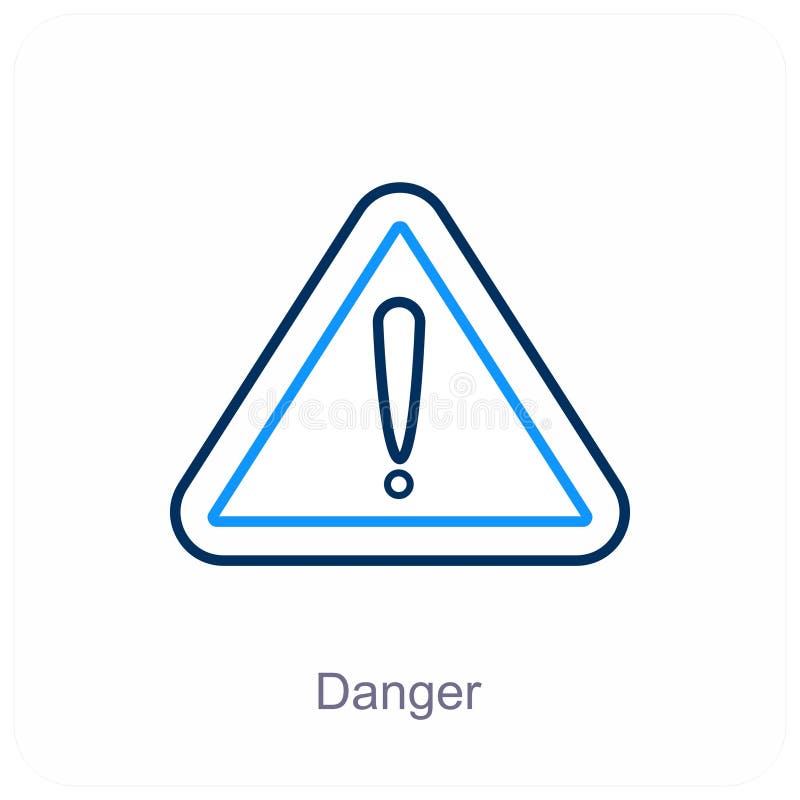 Danger and Alert Icon Concept Stock Vector - Illustration of attention ...