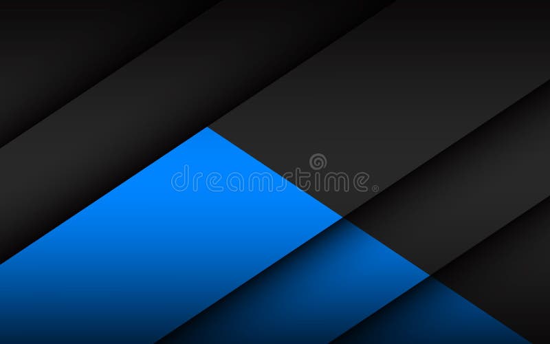 Black and Blue Material Design Background Overlap Layers. Modern Web ...