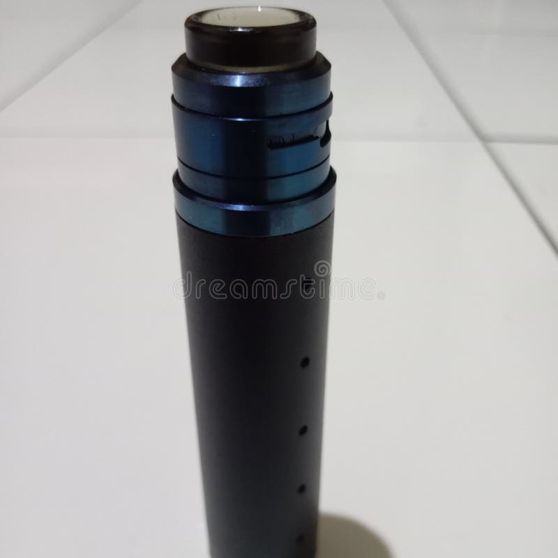 Black and Blue Mechanical Mod Device Vaporizer Stock Image - Image of ...