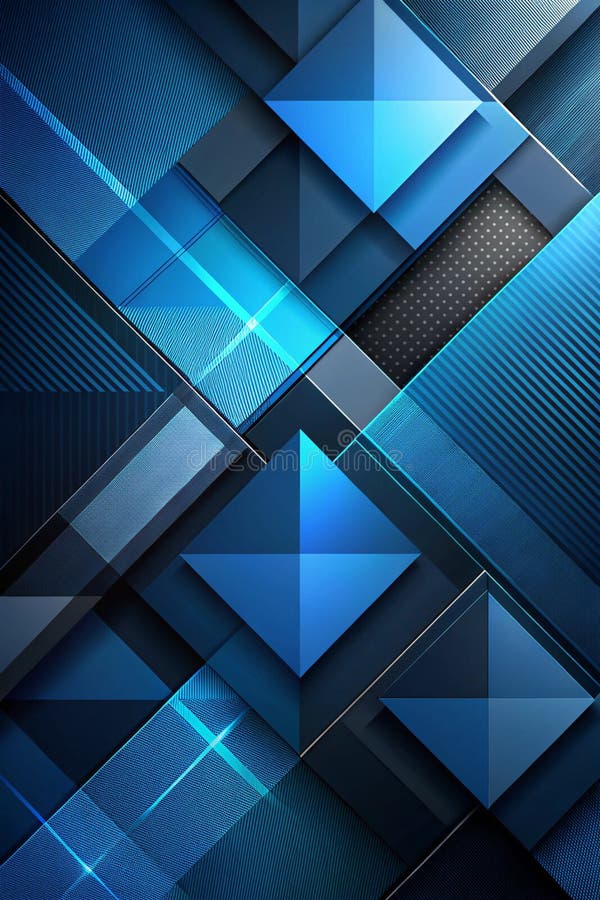 Black Blue Modern Abstract Geometric Background Stock Illustration ...