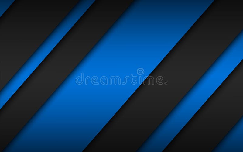 Black and Blue Modern Material Design. Corporate Template with ...
