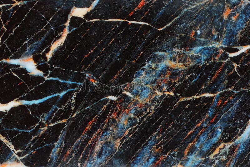 Black Blue Orange Patterned Marble Background Stock Image - Image of ...
