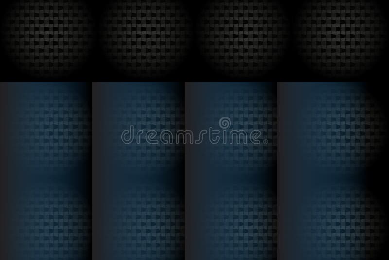 Black and Blue Pattern Design Stock Illustration - Illustration of blue ...