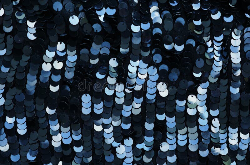 Black Blue Sequins Pattern Texture Stock Photo - Image of disco, blue ...