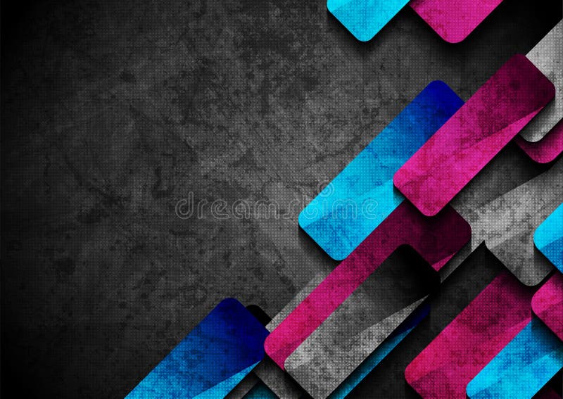 Black, Blue and Violet Abstract Geometric Grunge Corporate Background ...