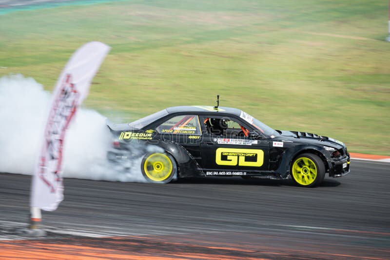 Black BMW E36 Drifting during a Race Editorial Photo - Image of ...