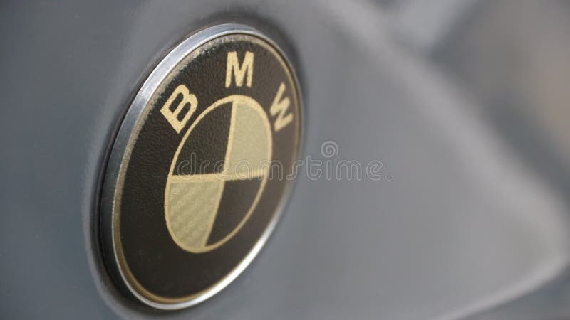 The black BMW i emblem editorial stock image. Image of silver - 368974284