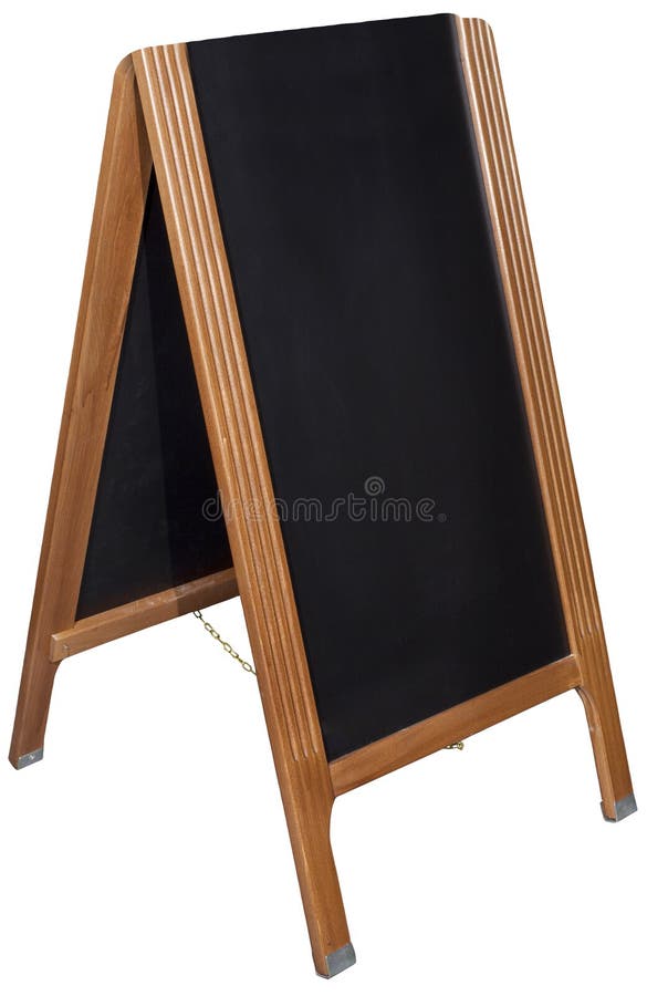 Signboard Stand Blank Menu Shop Restaurant with Brick Wall Stock Image ...