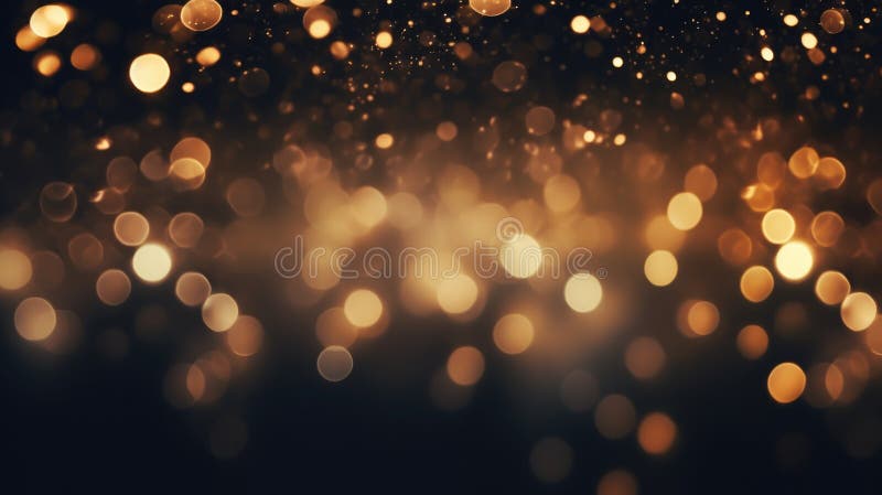 Black Bokeh Background, Abstract Illustration Stock Image - Image of ...