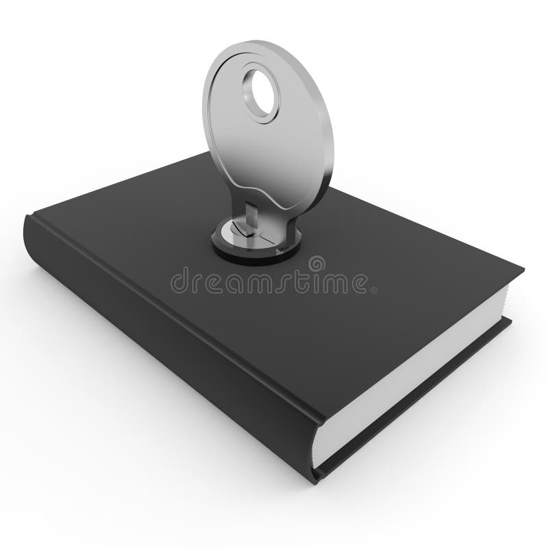 Black book locked. stock illustration. Illustration of data - 23474577