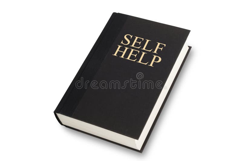 Self Help Hardback Cover Book Stock Image - Image of education, concept ...