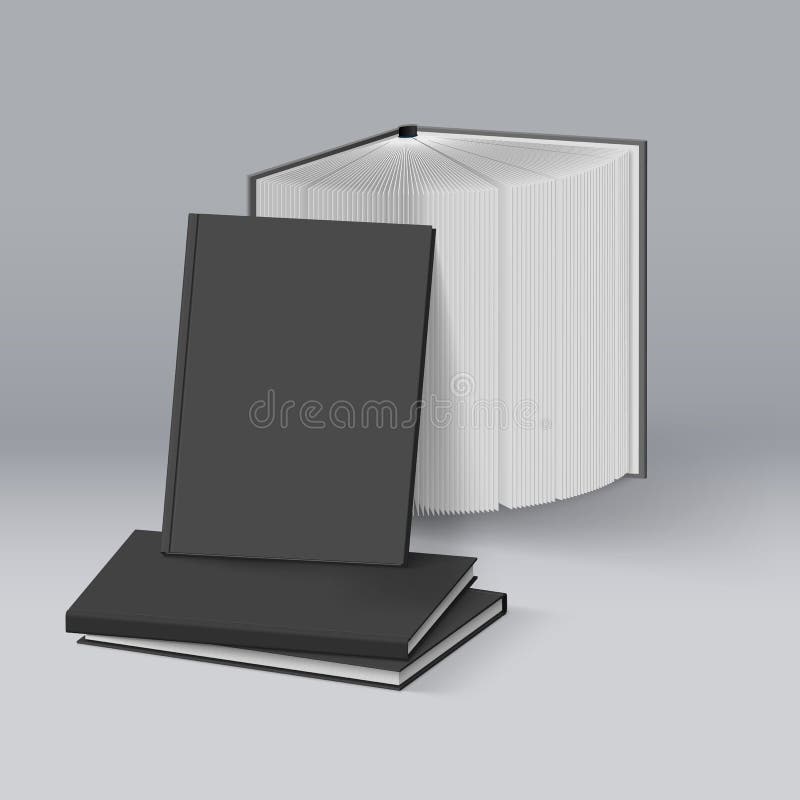 Black Books stock vector. Illustration of black, open - 78983715