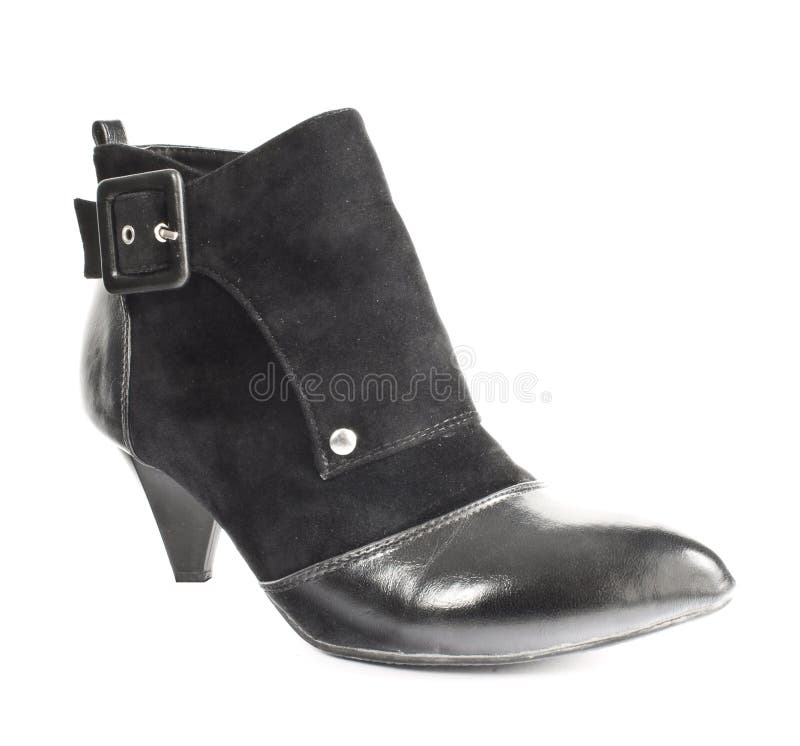 Black boot stock image. Image of boot, elegant, elegance - 10881823