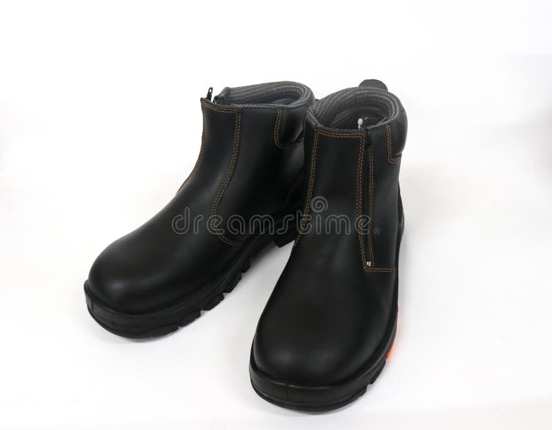 Black Safety Boots are Suitable for Protecting Your Feet Stock Photo ...